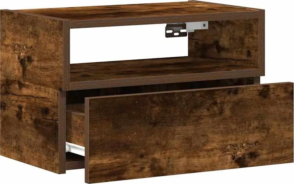 vidaXL Nástěnný noční stolek 45x26x28,5 cm [858598] Barva: dub artisan