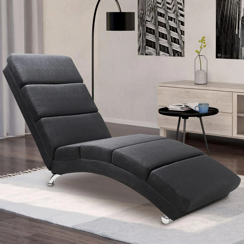 Casaria Relaxační lehátko London antracitové 107818