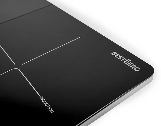 Dvouplotýnková indukční deska BestBerg BBI-3500 / 3500 W / černá/stříbrná