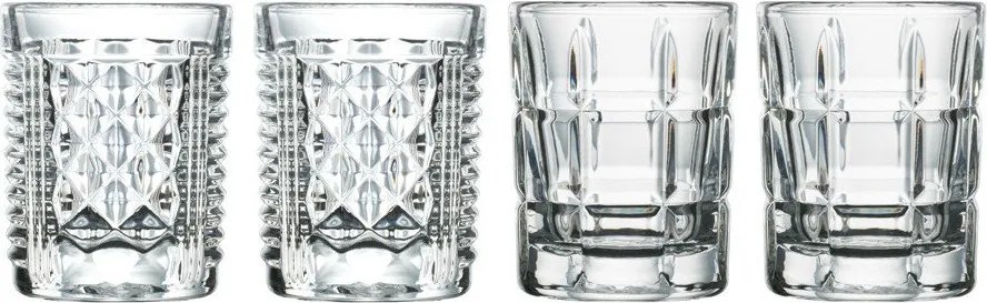 Skleničky v sadě 4 ks na panáky 40 ml Mix – La Rochére