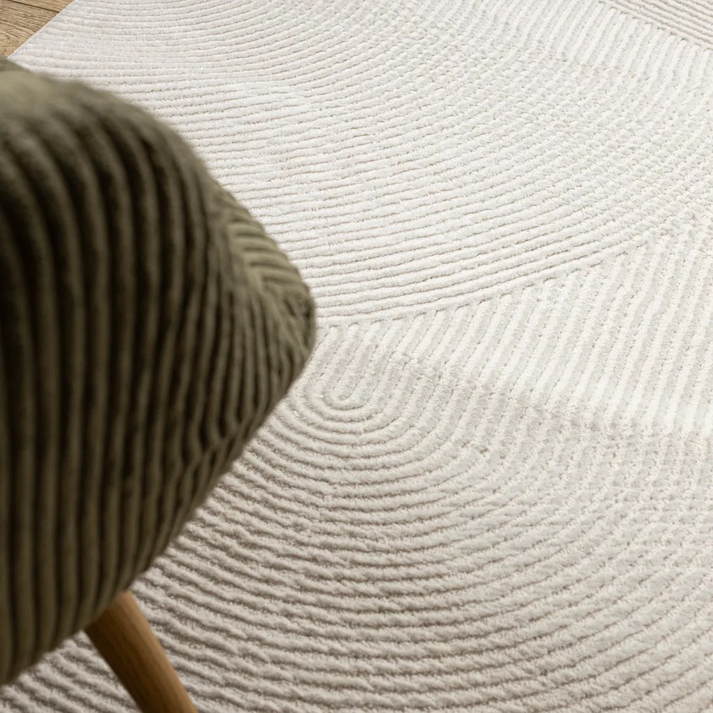 Dywany Łuszczów, Kusový koberec Balance 0194 cream, 180x270, bílá, ložnice