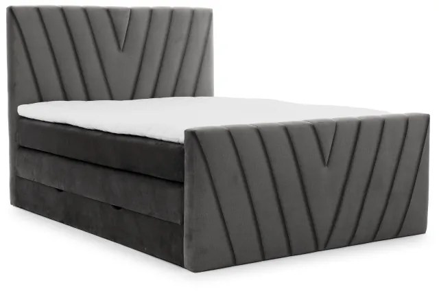 Dvojlůžko boxspring CANDICE - Velvetmat 24 - 180x200cm