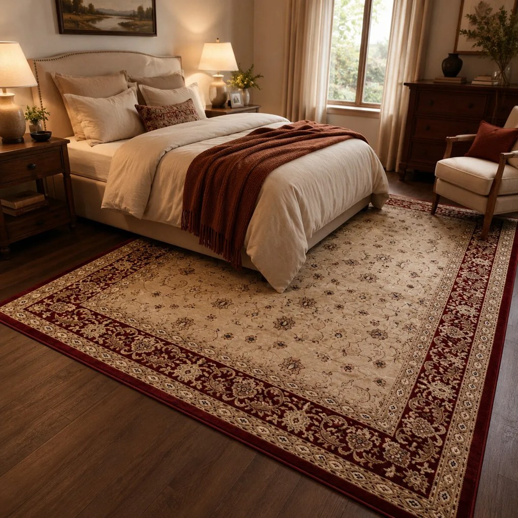 Angel Carpet, Kusový koberec Sultan 21 Red, 80x150, červená, kancelář