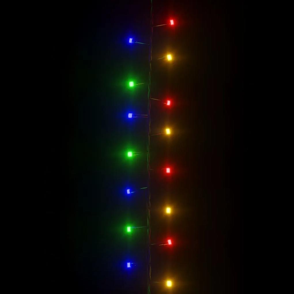 Světelný LED řetěz se 3 000 LED diodami vícebarevný 65 m PVC
