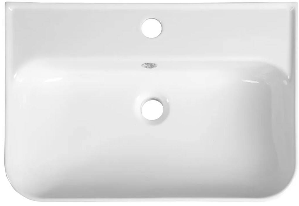 Isvea Sistema U keramické umyvadlo 55 x 38 cm bílá 10PL53055