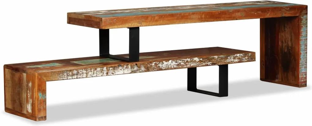 TV stolek, masivní recyklované dřevo