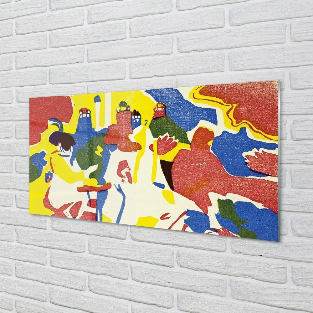 Obraz na skle Abstraction landscape 120x60 cm