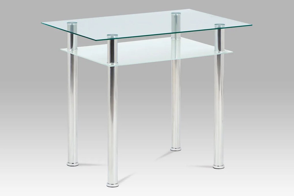 Jídelní stůl skleněný 90x60 cm GDT-111 CLR