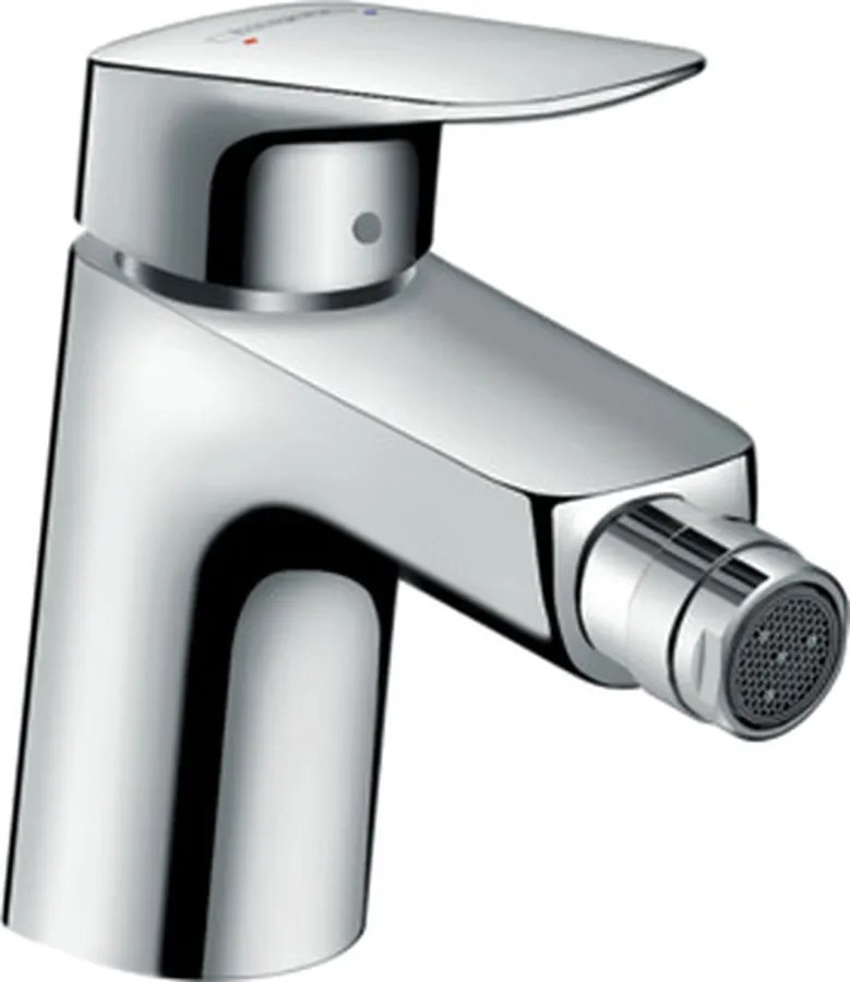 Hansgrohe Logis, páková bidetová baterie 70 s odtokovou soupravou s táhlem, chromová, HAN-71204000