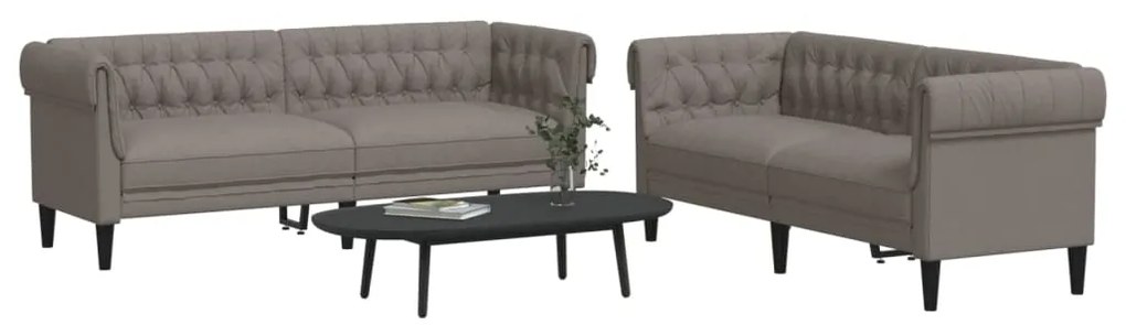 2dílná sedací souprava taupe textil 3209205