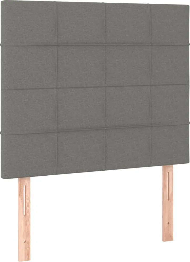 Box spring postel s matrací tmavě šedá 120x200 cm textil 3136582