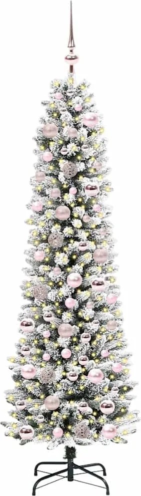Umělý vánoční stromeček Bílá 180 cm PVC, kov a plast 3396107