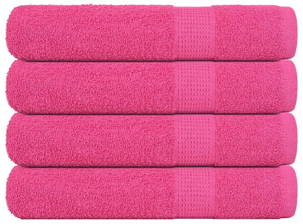 Saunové osušky FROGN 4 ks růžové 80x200 cm 360 g/m² 137056