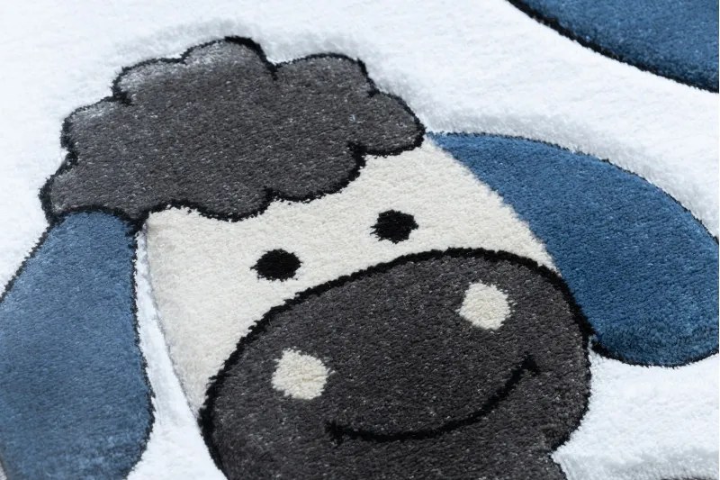 Dywany Łuszczów, Dětský kusový koberec Petit Farm animals blue, 200x290, modrá, dětský pokoj
