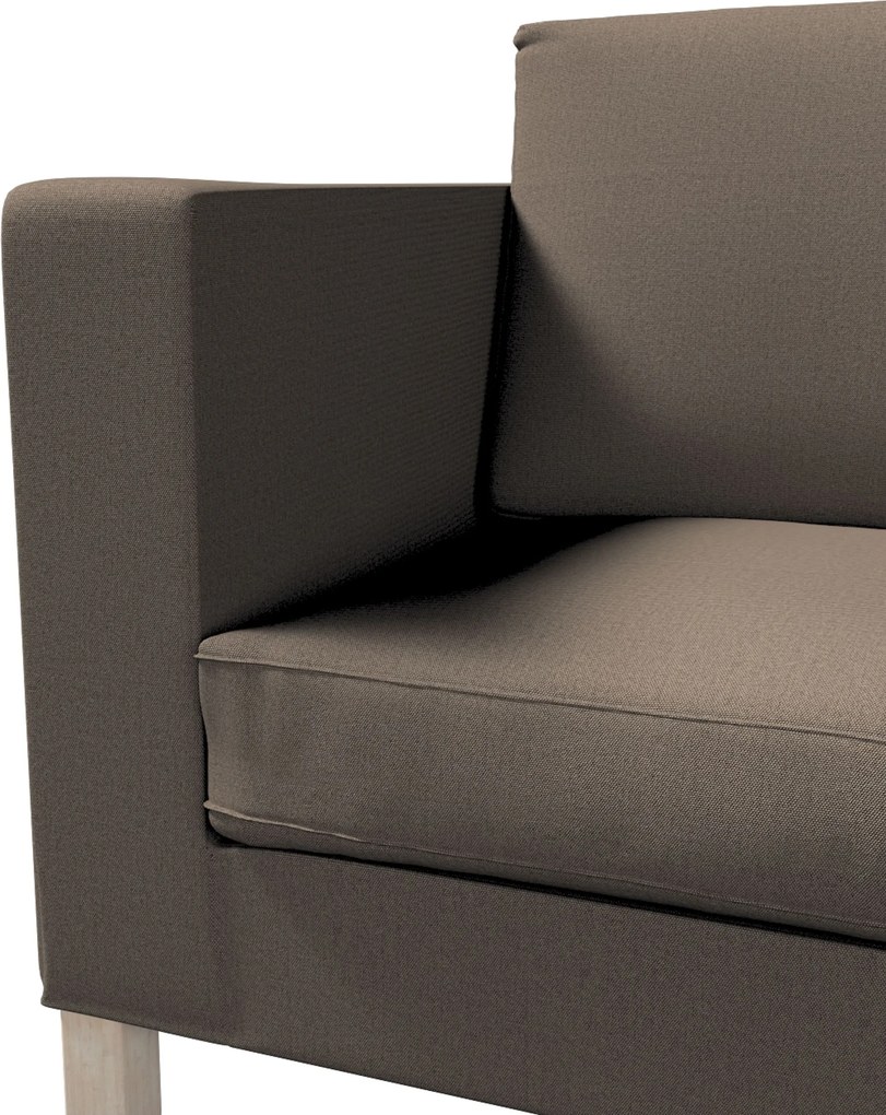 Potah na pohovku IKEA Karlanda rozkládací, krátký barva hnědá látka pletený vzor