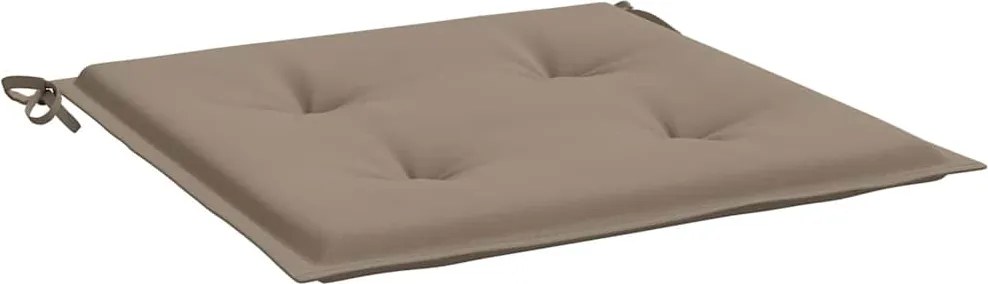 Podušky na zahradní židli 2 ks taupe 40x40x3 cm látka oxford 314018
