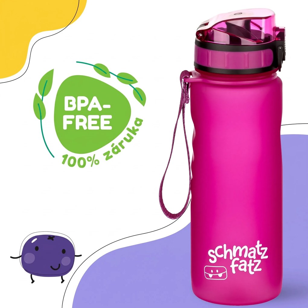 Klarstein Schmatzfatz Wakaba dětská láhev na pití | 500 ml | Tritan | Popruh na přenášení – Bez BPA