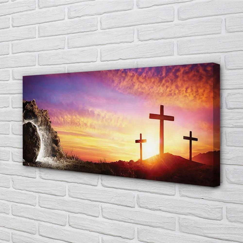 Obrazy na plátně Křížů Cave 125x50 cm