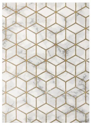 koberec EMERALD výhradní 1014 glamour, stylový krychle krém / zlato velikost 240x330 cm | krásné koberce cz