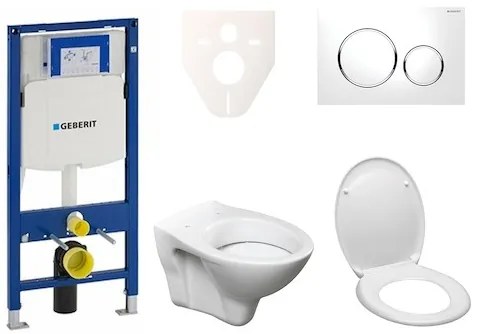 Cenově zvýhodněný závěsný WC set Geberit do lehkých stěn / předstěnová montáž + WC Ceramia S-Line Pro 111.300.00.5ND4