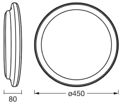 Ledvance - LED Stropní svítidlo ORBIS PEDERSON LED/24W/230V pr. 45 cm bílá