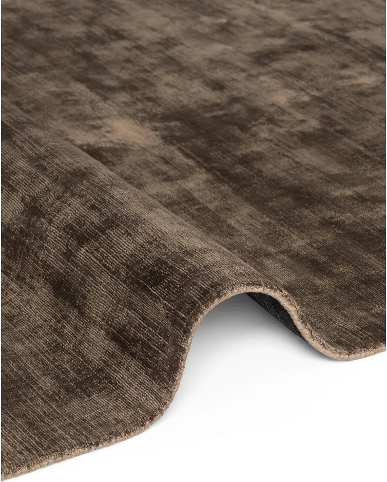 Hnědý ručně tkaný koberec z viskózy 200x300 cm Noemi – Vikosa