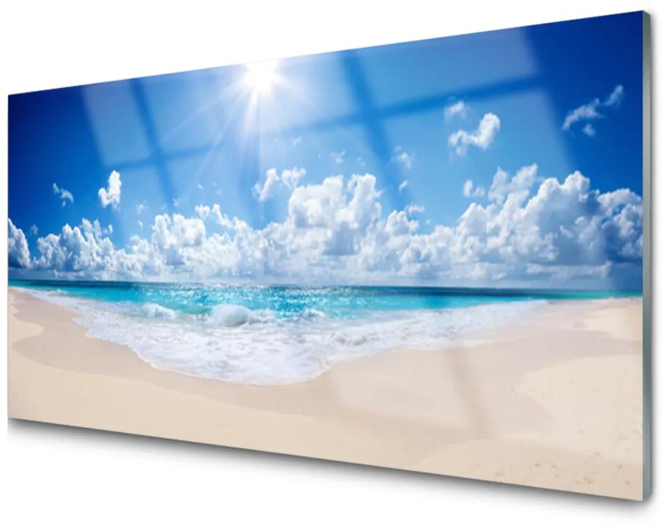 Skleněný obraz Pláž Moře Slunce Krajina
