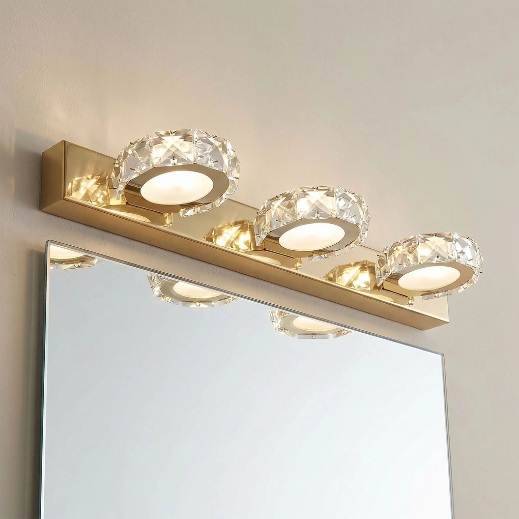 Toolight APP1939-3W, nástěnná LED svítilna, 460 mm, zlatá lesklá, OSW-66073