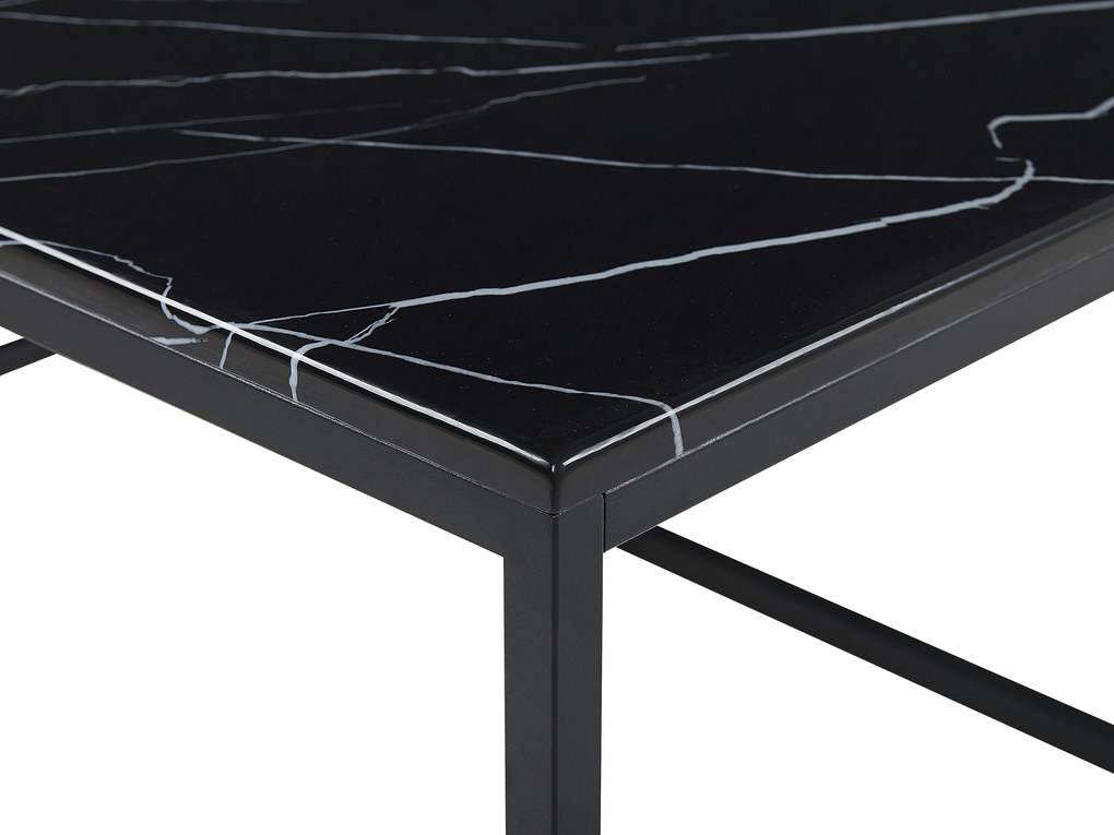 Konferenční stolek s mramorovým efektem černý DELANO Beliani