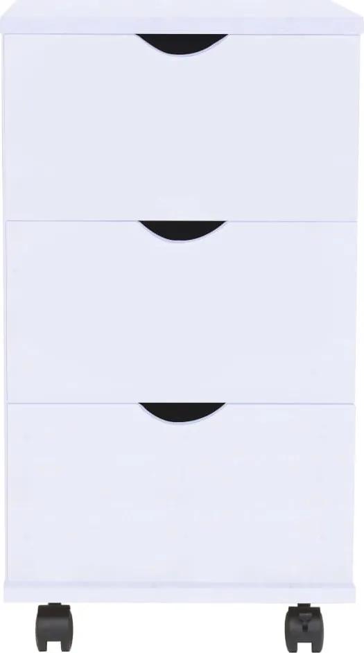 vidaXL Zásuvková skříňka 33 x 45 x 60 cm [245727] Barva: Bílá