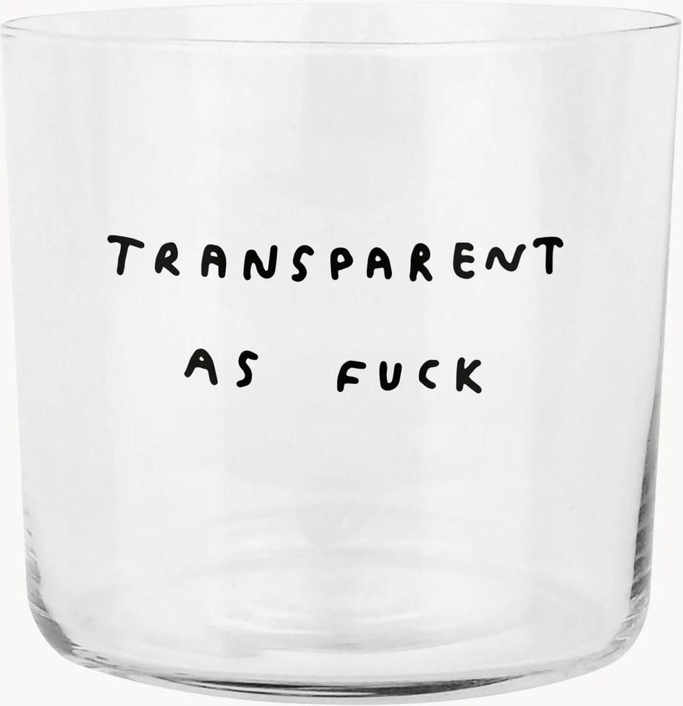 Sklenice Transparent As Fuck