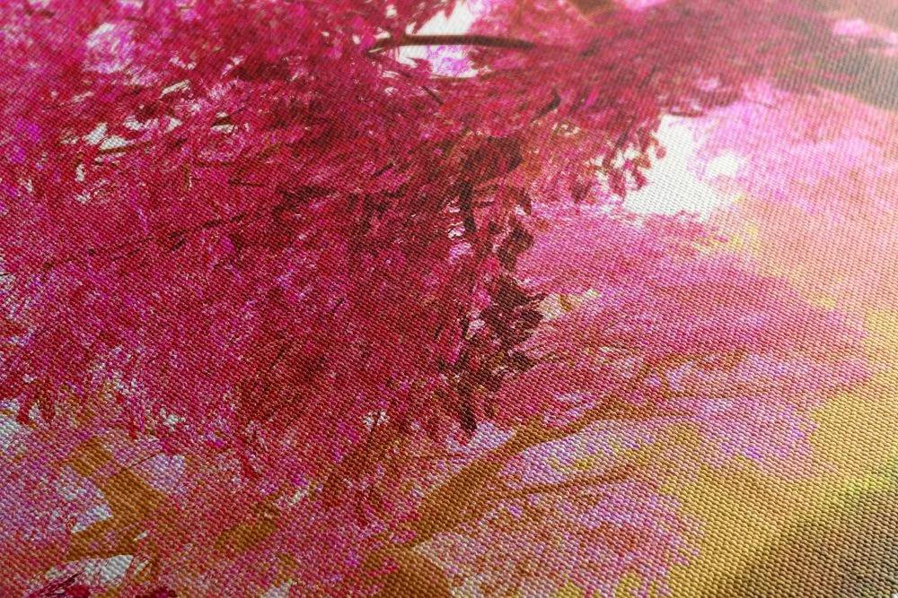 Obraz kouzelné rozkvetlé stromy třešně Varianta: 120x80