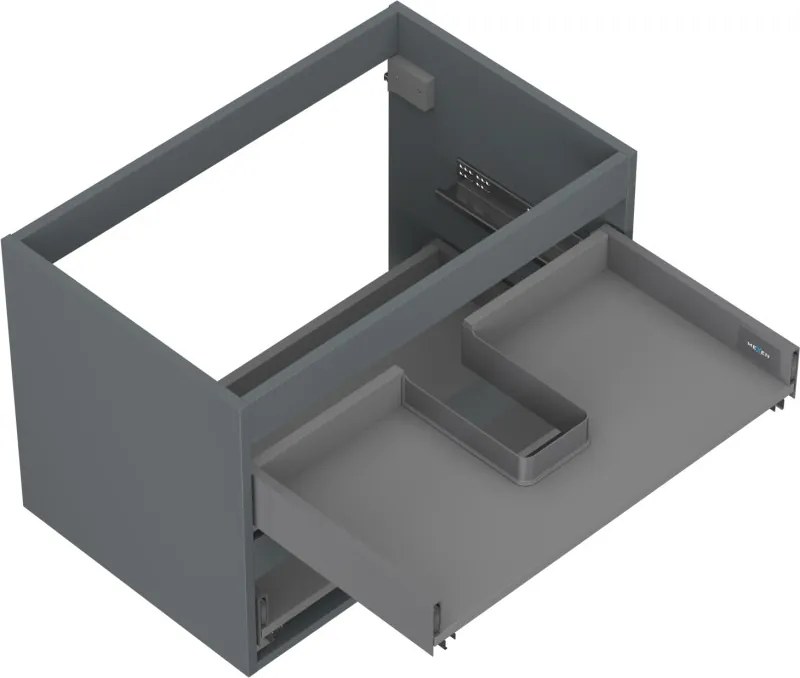 Mexen Box-A korpus skříňky pod umyvadlo 70 cm, 2 zásuvky, matná grafitová - 91AX0-0700-470-2-66