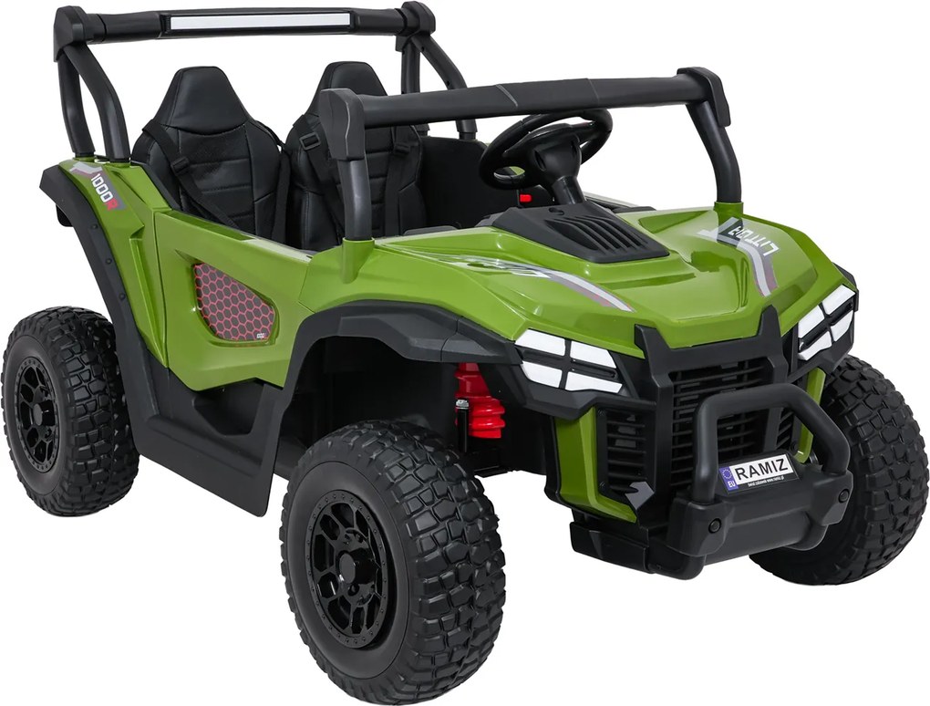 Ramiz Elektrická bugina Gravity pro děti zelená + pohon 4x4 + dálkové ovládání