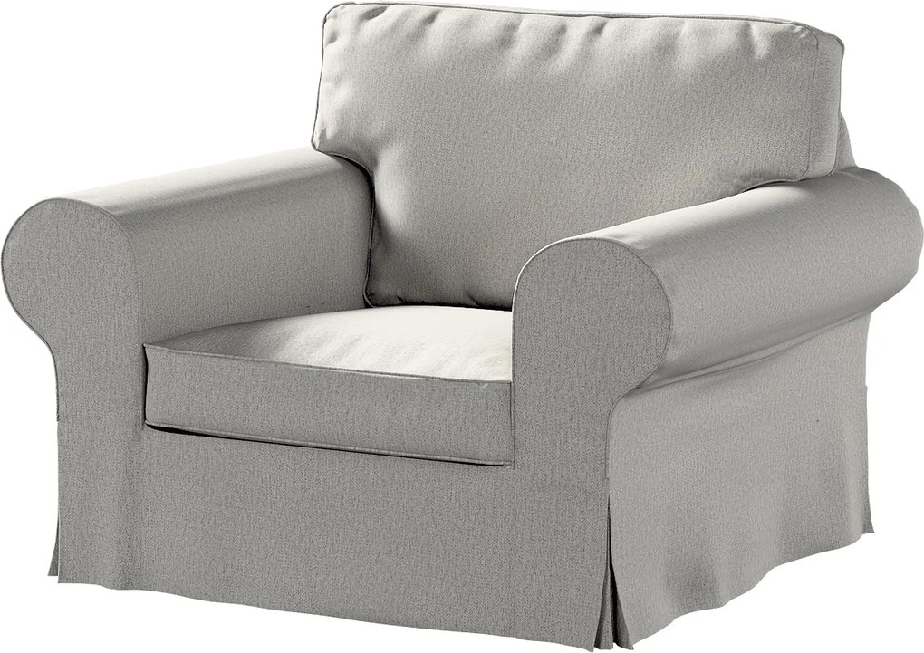 Potah na křeslo IKEA Ektorp barva šedá látka pletený vzor