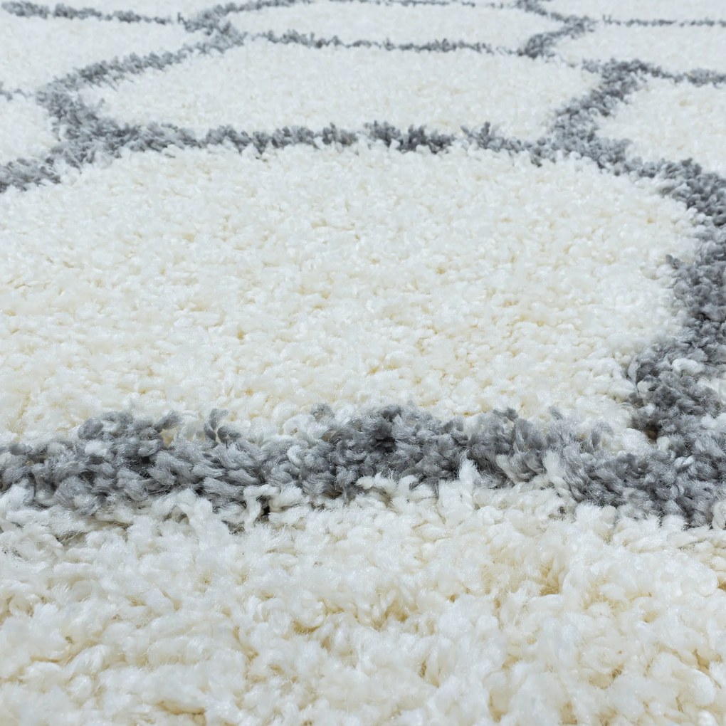 Ayyildiz Kusový koberec SALSA 3201, kulatý, Krémová Rozměr koberce: 160 cm KRUH