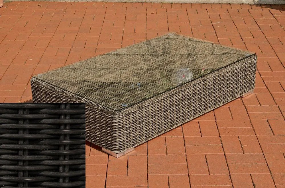 Lounge stolek Ariano 100 x 50 – černá