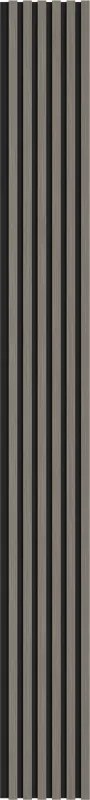 Mexen Lam-F, akustické stěnové lamely 275 × 30 cm, plstěný podklad 8 mm, technická dýha, dub ocelový, S105-275307-3015-006