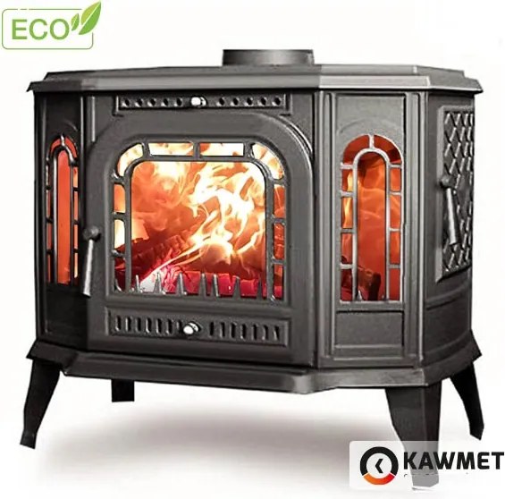 KAWMET Litinová krbová kamna P7 PB - 10,5 kW ECO
