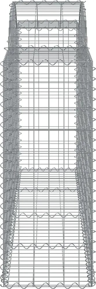Klenuté gabionové koše 30ks 200x50x100/120cm pozinkované železo 3146337