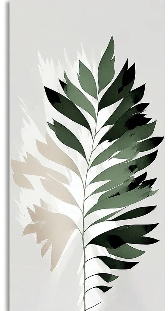 Obraz kapradina s nádechem minimalismu - 50x100
