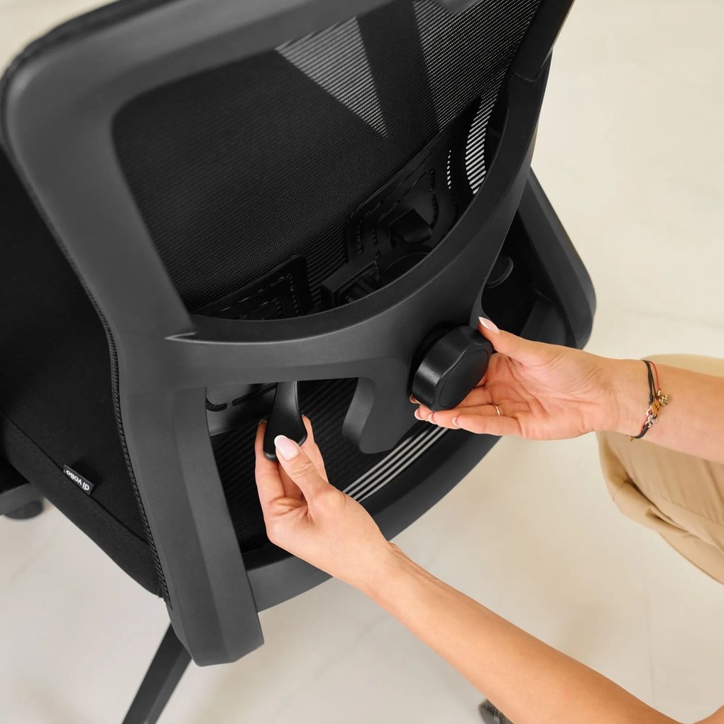 Ergonomické křeslo Piozano – Černé
