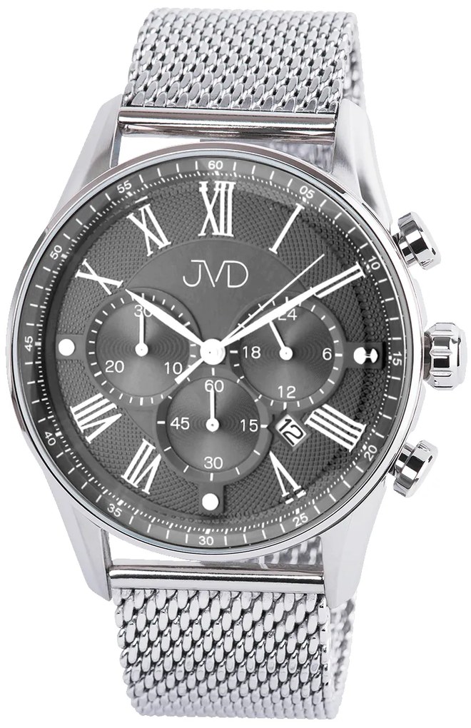 Pánské náramkové hodinky JVD JE1001.5 s římskými číslicemi - chronograf 10ATM