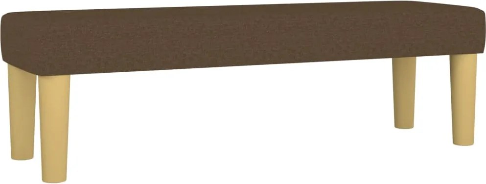 Box spring postel s matrací tmavě hnědá 140x190 cm textil 3137232