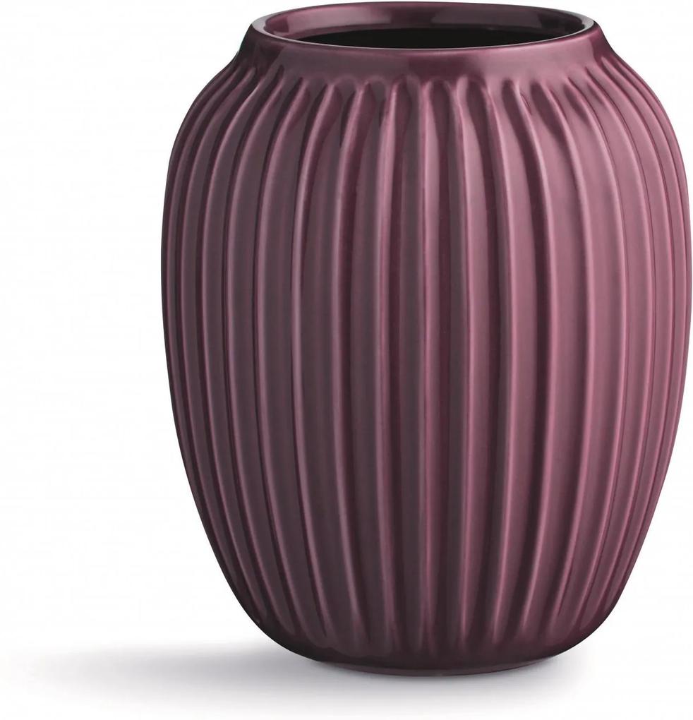 KÄHLER Keramická váza Hammershøi Plum 20 cm, fialová barva, keramika | BIANO