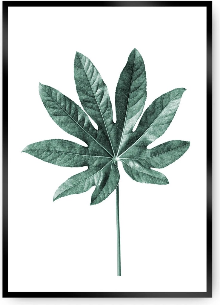 Plakát Leaf Emerald Green
