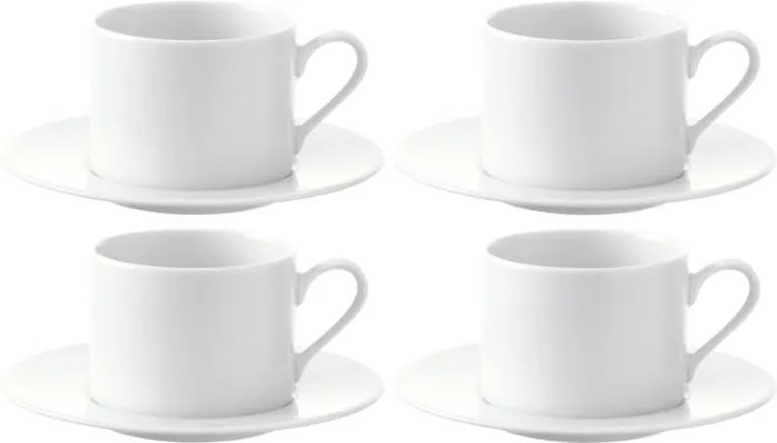 Dine hrnek s podšálkem na čaj/kávu 0,25L, set 4ks, LSA International