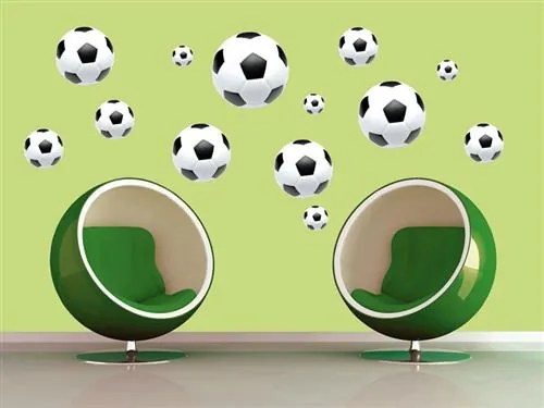 Samolepky na zeď Soccer Ball ST1 005, rozměr 50 cm x 70 cm, DIMEX