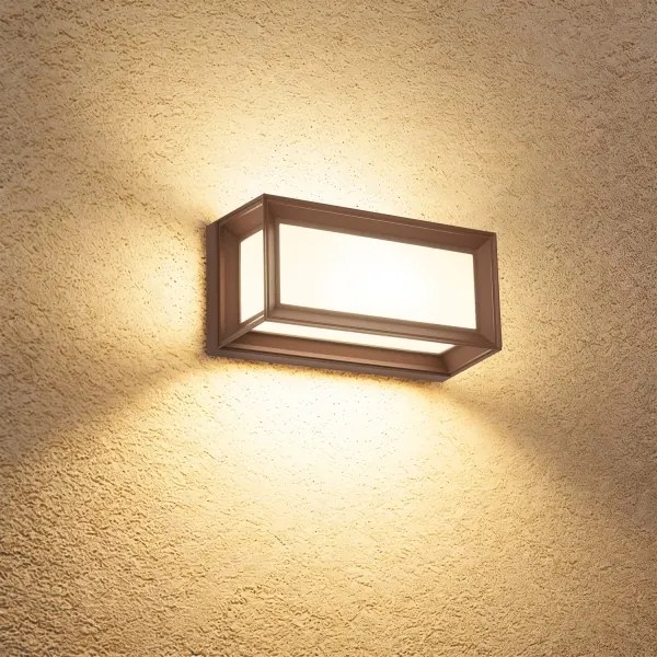 Brilagi - LED Venkovní nást. svítidlo se senzorem PARKER LED/12W/230V hnědá IP44