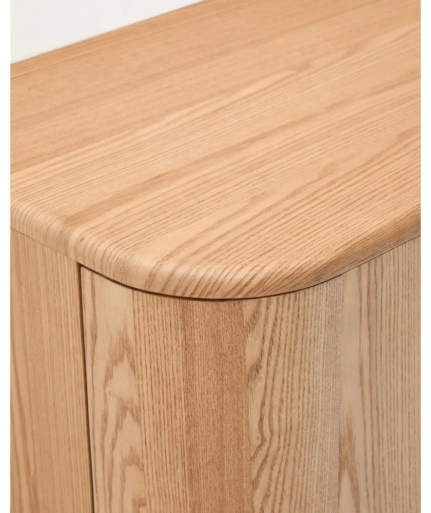 Závěsná skříňka pod umyvadlo v dekoru jasanu v přírodní barvě 90x35 cm Salaya – Kave Home